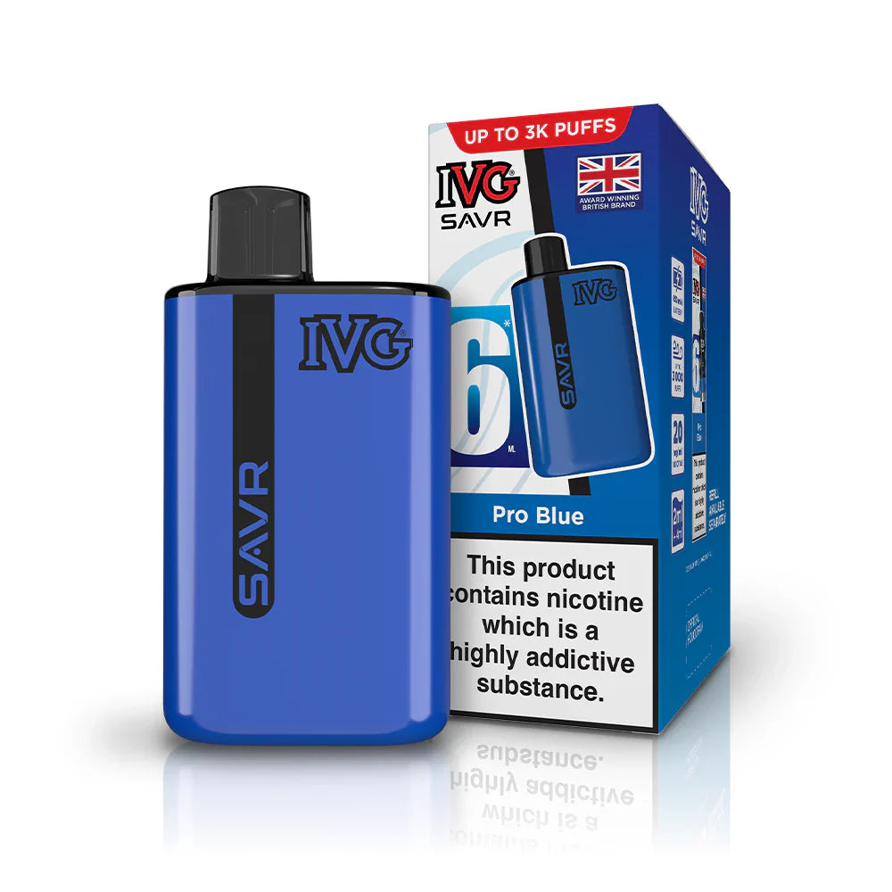 Pro Blue IVG SAVR Pod Kit | 3000 Puffs – Vape Shop Soho London | Vape ...